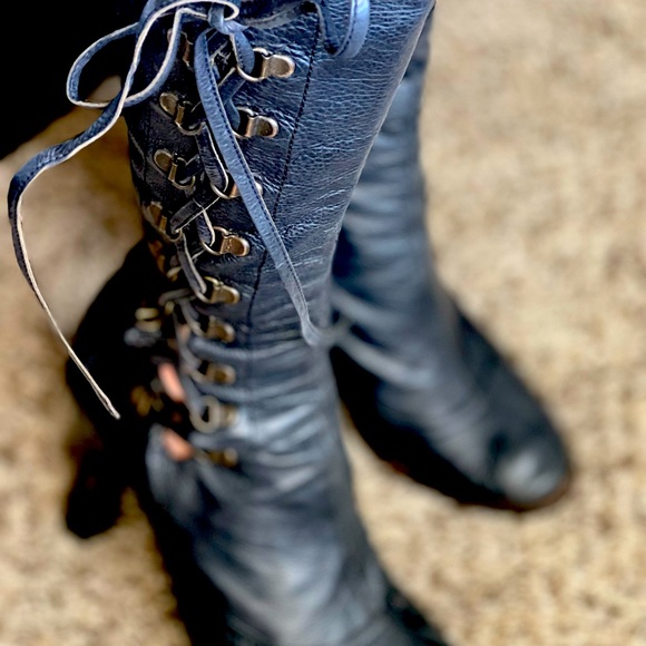 Marc Jacobs | Shoes | Vintage Marc Jacobs Knee High Motorcycle Style ...